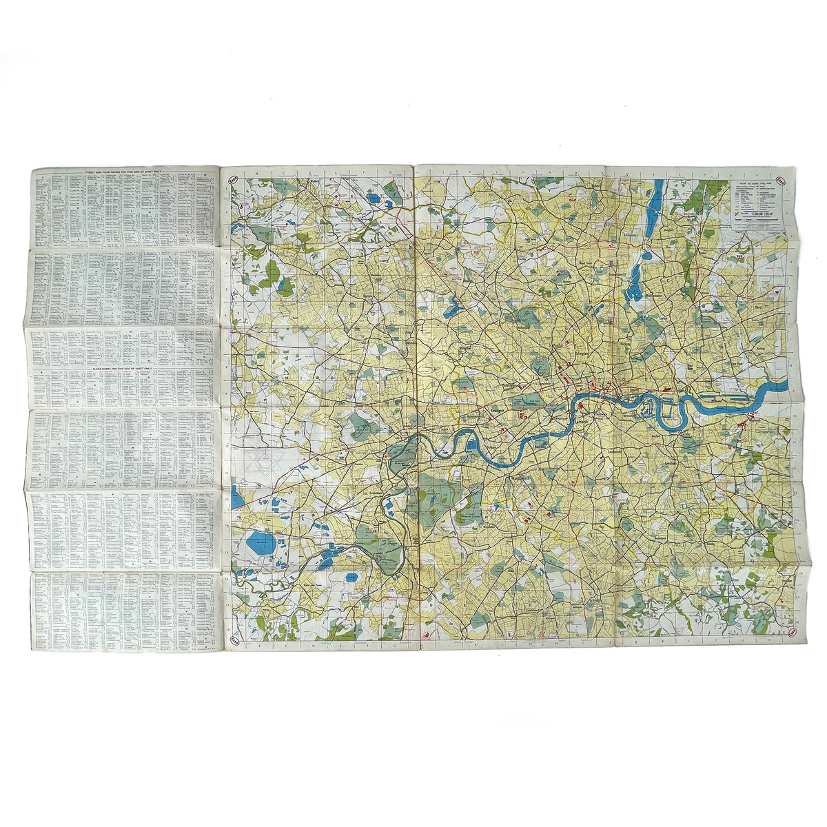 1960s Road Map of London – Sukie