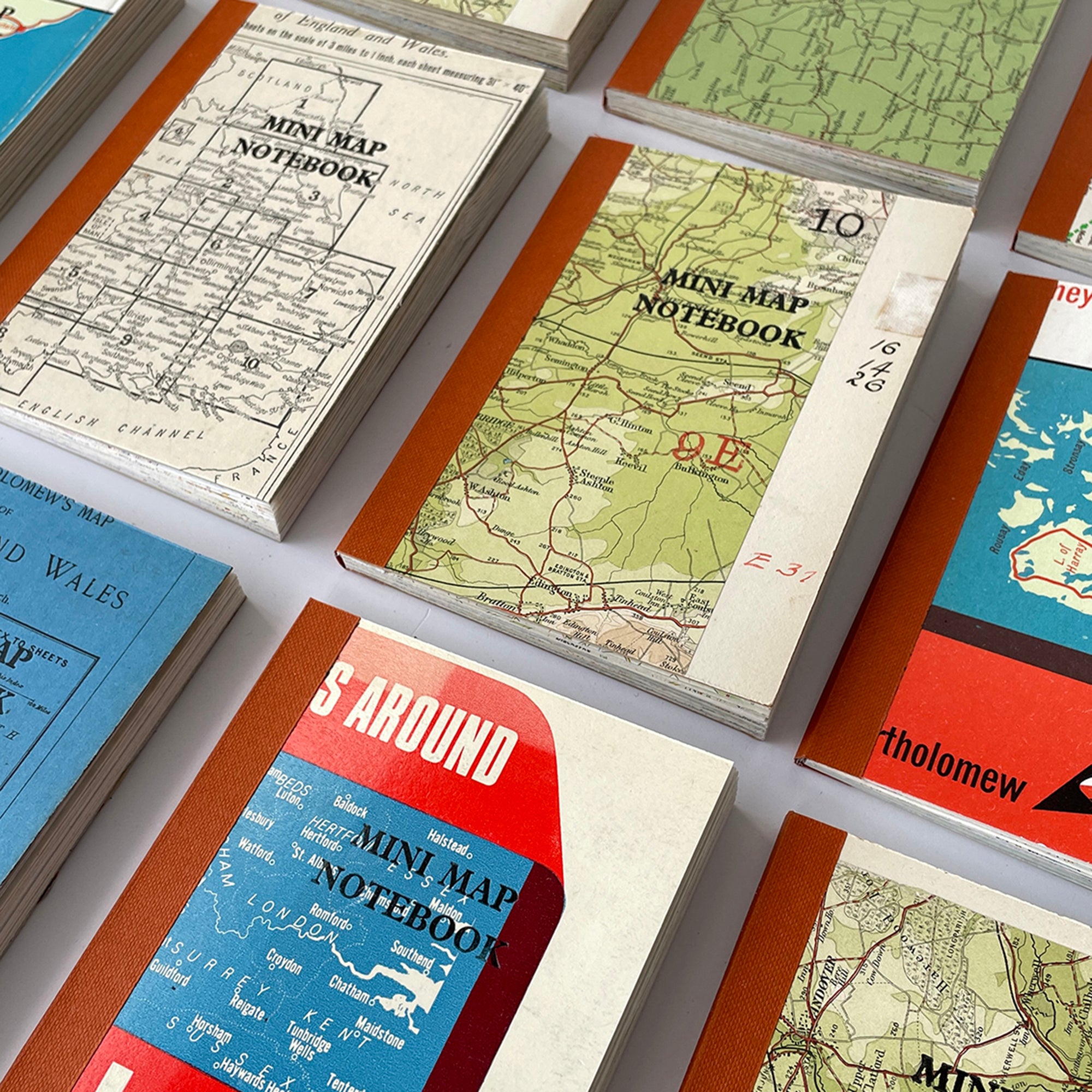 Vintage Map & Rescued Paper Notebooks – Sukie